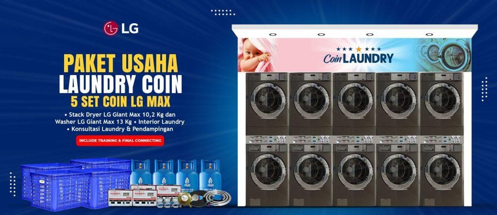Paket Laundry Coin 5 Set – LG Giant Max - Best Laundry Partner Pusat ...